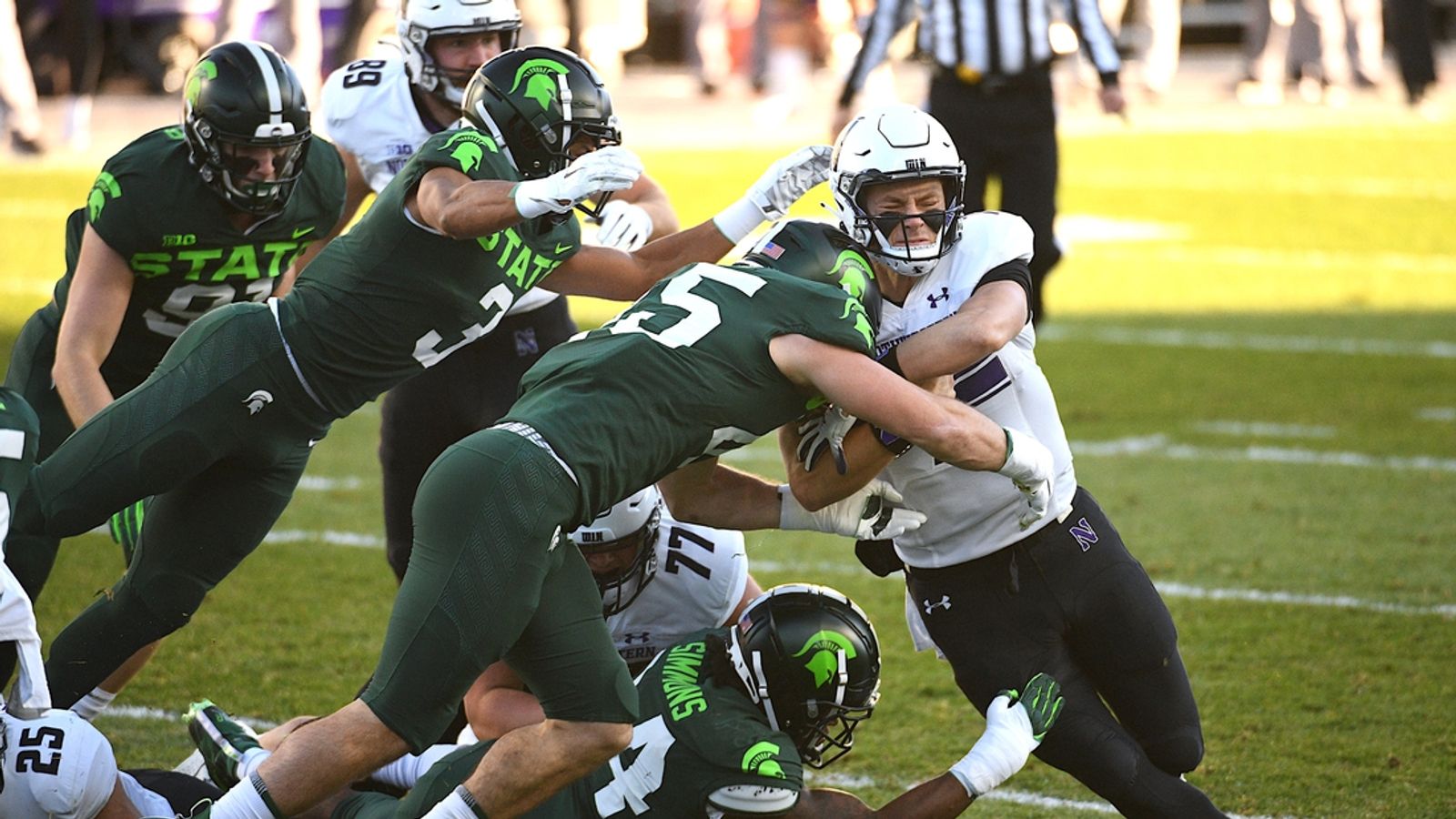 Michigan State hands No. 8 Northwestern its first defeat